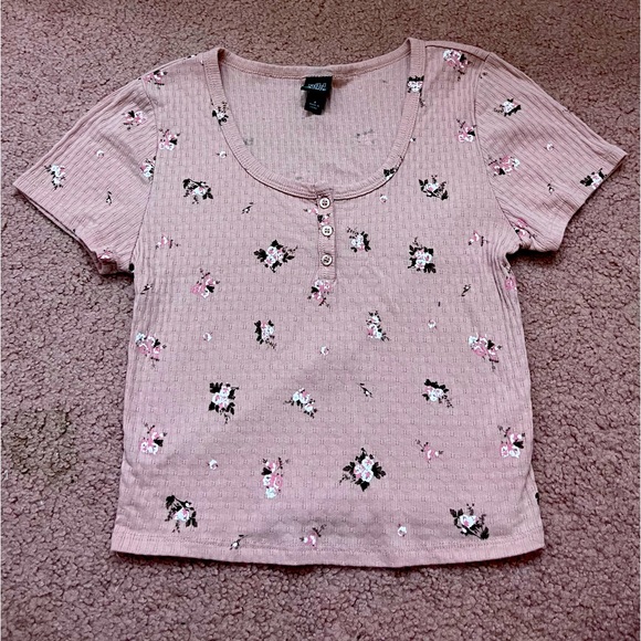 Target | Tops | Target Wild Fable Floral Cropped Tee Shirt | Poshmark